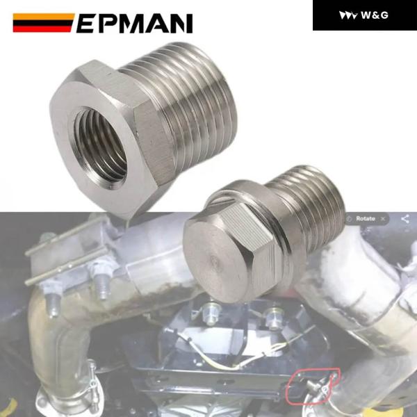 ステンレス O2 バングプラグ リデューサー アダプター M18 X 1.5 M12 X 1.25 スレッド 日産 シルビア S13 S14 SR20DET 排気 EPCGQ116 カスタムパーツ アクセサリーSpecial Feature...