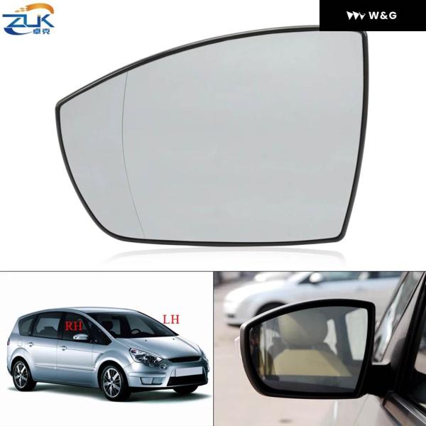 車用 アウター ドアバックミラー サイドミラー レンズ グラス FORD S-MAX GALAXY 2006-2014 C-MAX KUGA ECOSPORT 2012-2018 ヒーター付き カスタムパーツ アクセサリーHign-conc...
