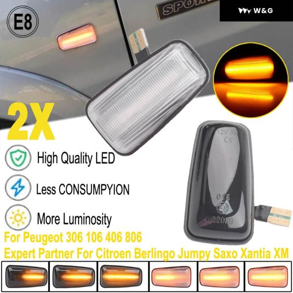 カーアクセサリー ダイナミックウィンカー LED ウィンカー サイド マーカーライト シトロエン ベルリンゴ ディスパッチ ジャンピー サクソ エグザンティア クサラ XM ZX カスタムパーツ アクセサリーHign-concerned C...