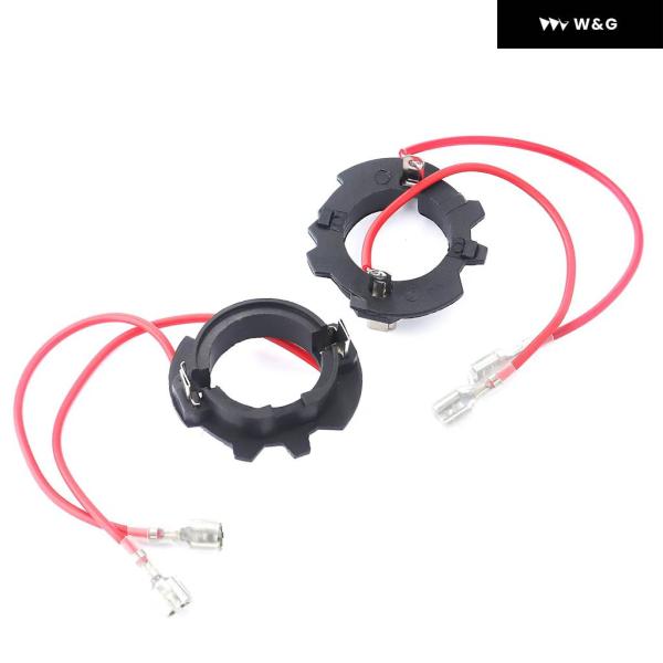 2個 H7 LED ヘッドライト ソケット アダプター 電球 アダプター ホルダー ベース フォルクスワーゲン ゴルフ 5/ジェッタ/旧サジター H7 VW カスタムパーツ アクセサリーItem Width:43Item Weight:30...