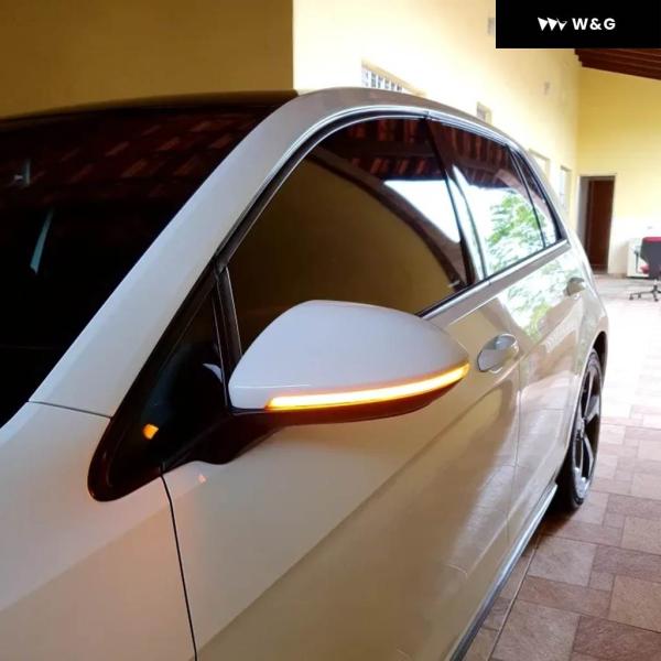 VW GTI ゴルフ 7.5 2018 2019 2020 LED ダイナミックスクロールウィンカー GTD MK7.5 RLINE GTE ライト サイドミラー インジケーター 矢印 カスタムパーツ アクセサリーHign-concerne...