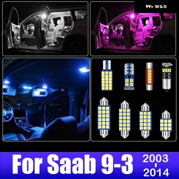 SAAB 9-3 93 2003-14 13個 車用LEDインテ リアランプ トランク ライト アクセサリー カスタムパーツ アクセサリーHign-concerned Chemical:NoneCategory:3DType Of Stic...