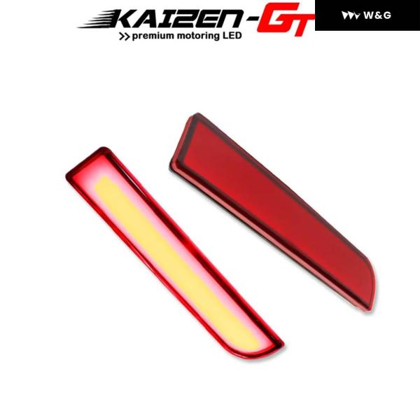 赤色LED バンパー リフレクター ライト シーケンシャル ウィンカーライト 付き 三菱 ランサーエボリューションXアウトランダーテールリア フォグランプ カスタムパーツ アクセサリーHign-concerned Chemical:None...