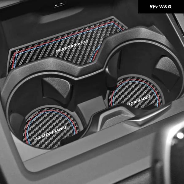 アルカンターラ BMW X1 F48 2015-2021 車用 収納 ボックス カップ ホルダー マット コースター 滑り止め Mパフォーマンス インテリア アクセサリー カスタム パーツ アクセサリーHign-concerned Chem...