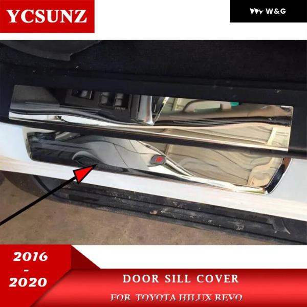 ドアシルカーアクセサリードアシルアクセサリー トヨタ ハイラックスレボ2016-20ダブルキャビンカー スタイリング カスタム パーツ アクセサリーHign-concerned Chemical:NoneItem Width:0inchIt...