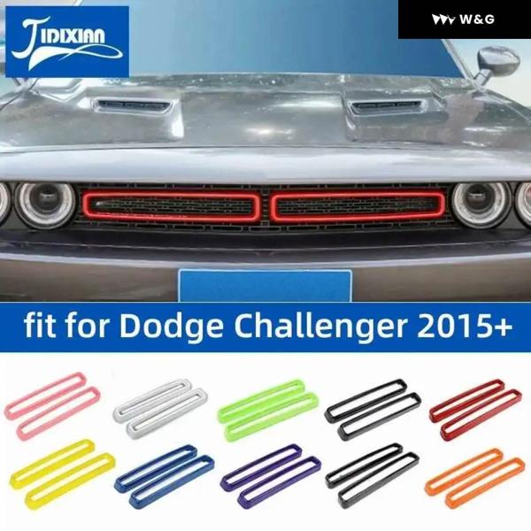 車 外装 フロント レーシング グリル インサートデコレーションカバー ダッジ チャレンジャー2015-20以降 カスタム パーツ アクセサリーHign-concerned Chemical:NoneCategory:3DType Of S...