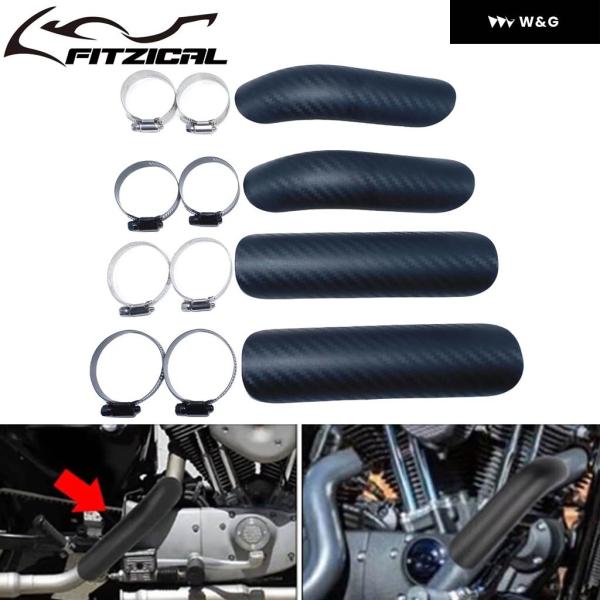 汎用 オートバイ バイク マフラー ヒートシールド カバー マフラー プロテクター ガード ハーレー ツーリングダイナ ホンダ ヤマハ カスタム カスタム パーツ アクセサリーHign-concerned Chemical:NoneMode...