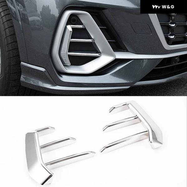 ABSクロームカーフロント ヘッドライト フォグランプ カバー トリム アウディ Q3 F3 2019 2020カー スタイリング アクセサリー カスタム パーツ アクセサリーItem Width:0inchItem Length:0inc...