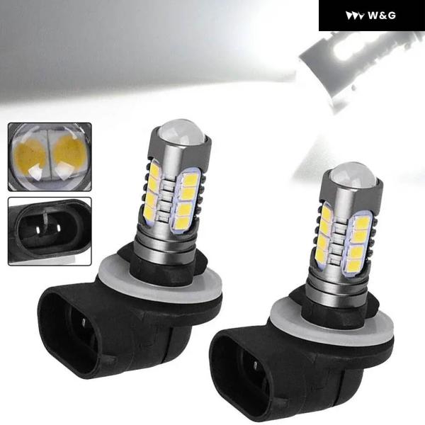 BRANCO 車用プロジェクターレンズ COB LED H27W 881 886 894 898 899 オートフロント フォグランプ 車用LEDアンチ フォグライト ドライビング バルブ ホワイト カスタム パーツ アクセサリーVolta...