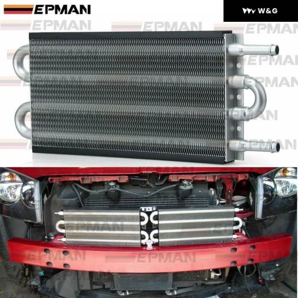 4列ブラックアルミリモートトランス ミッション オイルクーラー /オート マニュアル ラジエーター コンバーターキット OC-1401 2 500ポンド EP-HYOC401 カスタム パーツ アクセサリーSpecial Features:...