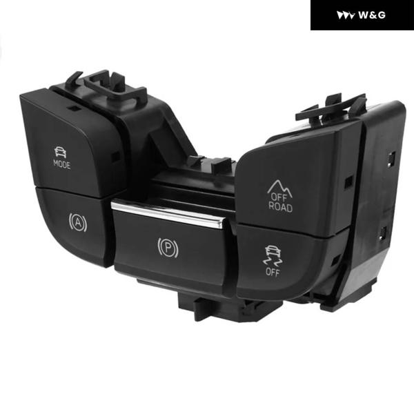 電子ハンドブレーキスイッチ ボタン ESP HAS 566927225B シュコダ コディアック 2017-2024 アンチスキッド ドライビングモード パーキング スイッチ カスタム パーツ アクセサリーHign-concerned Ch...