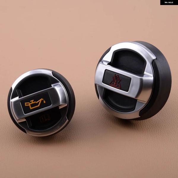 2個 オイル フィラー キャップ拡張タンク蓋 アウディ A1 A2 A3 A4 A5 A6 A8 R8 Q7 TT シートアルハンブラアルテアアローザ 420103485B 420121321 カスタム パーツ アクセサリーHigh-con...