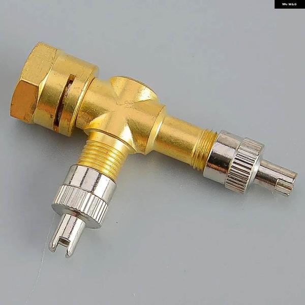 三方 バルブ ステムポート TPMS ティー アダプター タイヤ エア圧 ゲージコネクタ オートバイ 車 汎用 カスタム パーツ アクセサリーHigh-concerned chemical:NoneBrand Name:CITALLOrig...