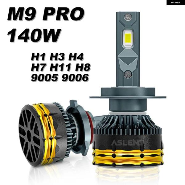 M9 PRO H7 H7LL LED バルブ H4 9003 HB2 HB3 9005 HB4 9006 H1 LED H3 H8 H9 H11 車用 ヘッドライト 400% 超高輝度 6000K フォグランプ カスタム パーツ アクセサリ...