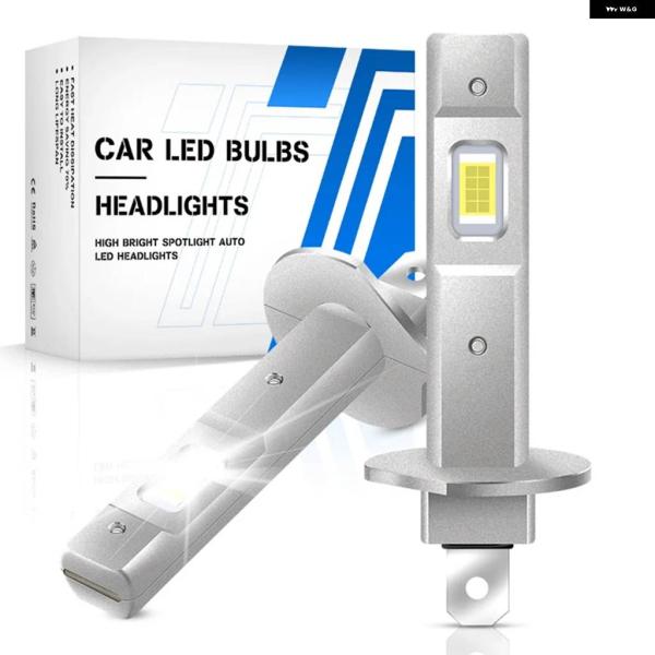 H1 LED ヘッドライト バルブ ミニ 55W 20000LM CSP 車用 ヘッドランプ ファンレスライト オートダイオード フォグランプ 12V 6000K プラグプレイ カスタム パーツ アクセサリーHigh-concerned c...