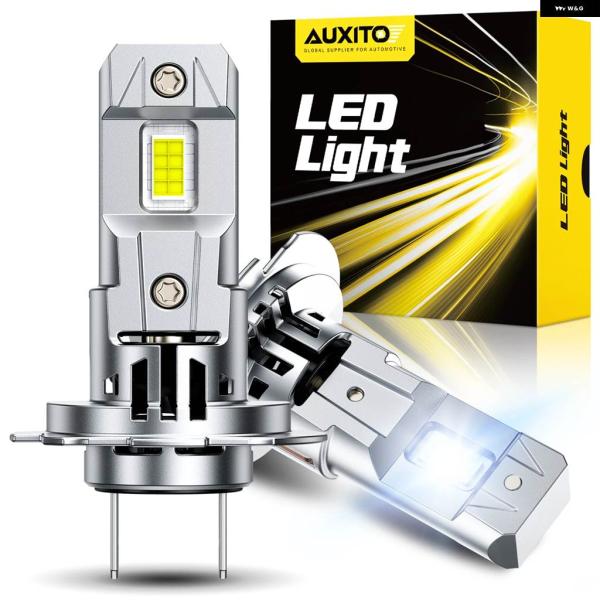 2個 M6S H7 LED ヘッドライト VW フォルクスワーゲン ゴルフ パサート GTI CC ティグアン ジェッタ アウディ A4 A6 TT メルセデス ベンツ C300 E320 ML320 カスタム パーツ アクセサリーHigh...