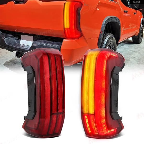 トヨタ タンドラ 2022 2023 2024 US バージョン リアドライビングハザードブレーキウィンカーテールランプペア テールライト アセンブリ カスタム パーツ アクセサリーHigh-concerned chemical:NoneS...