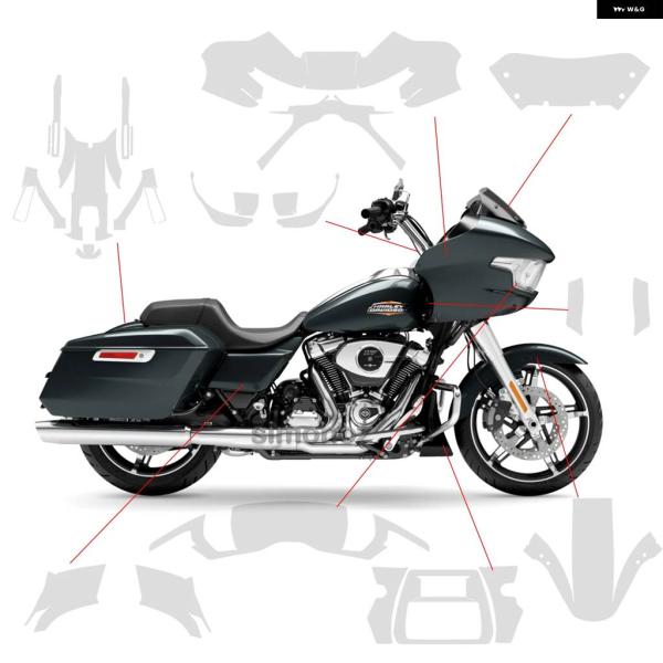 TPU オートバイ ハーレー ツーリング ロードグライド PPF塗装フィルム 2024-2025 カスタム パーツ アクセサリーProtective parts:OtherHigh-concerned chemical:NoneItem W...