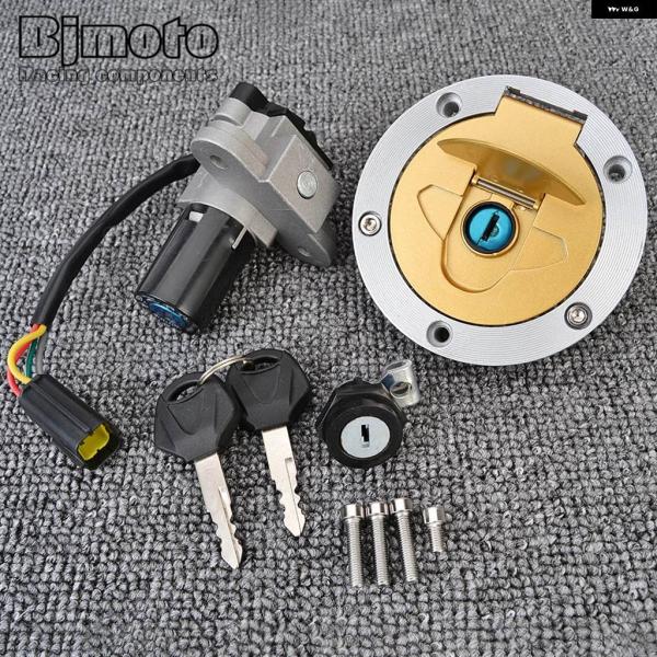 ドゥカティ 1098 S マルチストラーダDS 1000S ハイパーモタード796 1100 MONSTER1200 S用燃料ガスキャップ 点火 スイッチシートロック付きキーキット カスタム パーツ アクセサリーHigh-concerned...