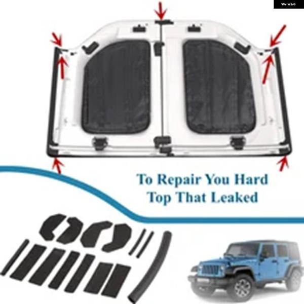 17個 ハードトップシールキット ジープ ラングラー JK 2007-2017 ハードトップ フォームブロッカー リペアシールキット インテリアモールディング カスタム パーツ アクセサリーItem Weight:0.1kgItem Wid...