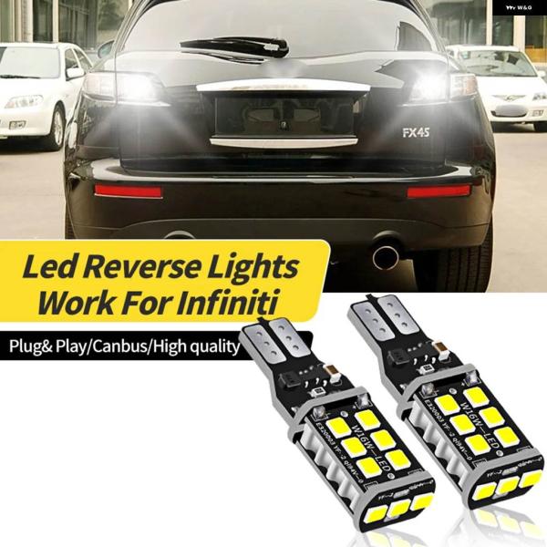 4/10個 CANBUS T16 T15 921 W16W ホワイト LED バルブ 車用バックアップ リバースライト インフィニティ FX35/FX45/G25/G35/G37/M35/M37/M45/M56/M35H用 カスタム パーツ...
