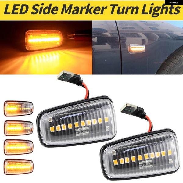 プジョー 106 306 406 806 エキスパートパートナー シトロエン ベルリンゴ ジャンピー サクソ ブレーキ LED ダイナミック サイドマーカー シグナルランプ 2個 カスタム パーツ アクセサリーHigh-concerned ...