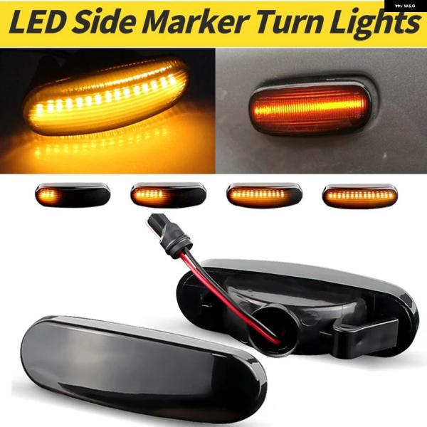 12V ダイナミック LED サイド マーカーライト 流れる ウィンカーライト ランプ フィアット グランデ パンダ グランデ プント 199 ドブロ フィオリーノ リネア用 カスタム パーツ アクセサリーHigh-concerned ch...