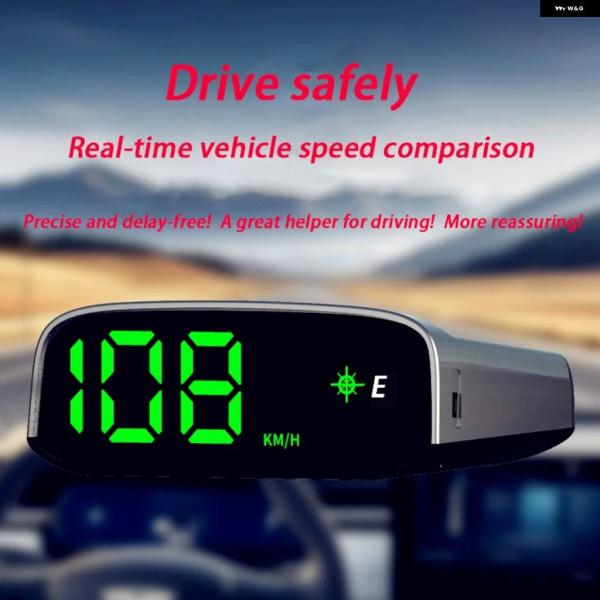 GPS ヘッドアップ ディスプレイ ソーラーデジタルカースピード メーター インテリジェント光感知HUD KM/H MP/H ディスプレイ カスタム パーツ アクセサリーHigh-concerned chemical:NoneOrigin:...