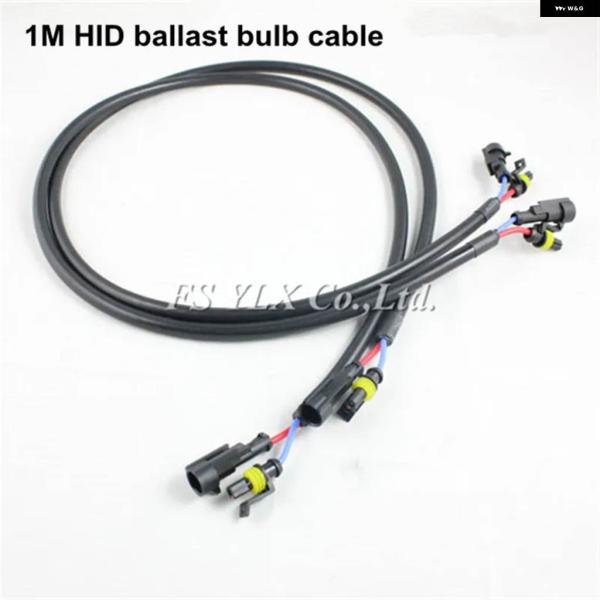 2個 100CM 1M HID キセノン バラスト ワイヤー ケーブル 35W 55W 75W 100W HID ケーブル H1 H3 H4 H7 H8用 カスタム パーツ アクセサリーHigh-concerned chemical:Non...