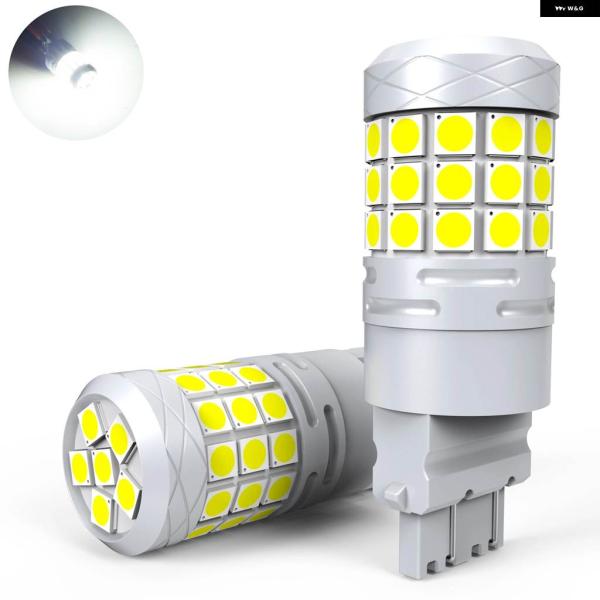 2個 CANBUS T25 LED 3157 3156 3057 3056 P27/7W LED 電球 42 LED 3030 SMD 車用リア ブレーキライト パーキング 12V アンバー オレンジ ホワイト レッド カスタム パーツ ア...