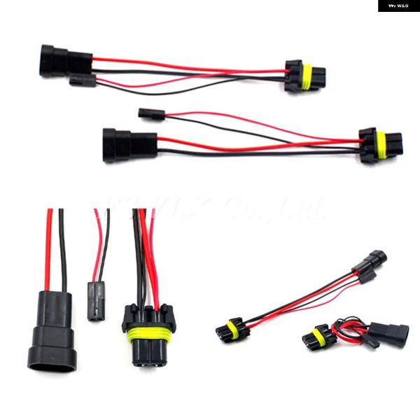 2PC 9005 HB3 9006 HB4 ハイビーム HID バイ キセノン アダプター H1 D2S HID バイ キセノン ヘッドライト レトロ ハーネス ソケット ケーブル カスタム パーツ アクセサリーHigh-concerned...