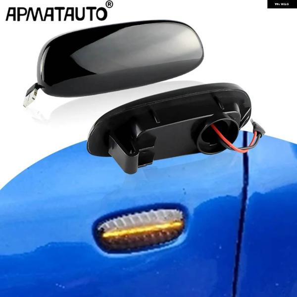 スバル インプレッサ GC GM GF 1993-2001 フェンダーフレアランプ 車用 ダイナミック LED フロントサイドマーカー ウィンカーライト 2個 カスタム パーツ アクセサリーHigh-concerned chemical:N...