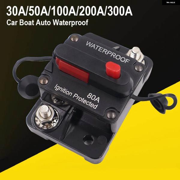 30A 50A 100A 200A 300A アンペア サーキット ブレーカー ホンダ BWM ポロ用 ヒューズリセット 12-48V DC 車 ボート ヒューズ 手動リセットブレーカー カスタム パーツ アクセサリーRated Curre...