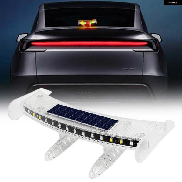 車用 テールライト ランプ ハザード灯 ソーラーパワー 車用 LED テールライト セダン トラック RV 夜間ランニング 通勤 ツーリング アドベンチャー用 カスタム パーツ アクセサリーHigh-concerned chemical:N...
