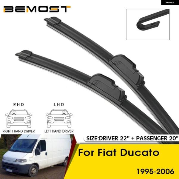 ワイパー ブレード フィアット デュカト 1995-2006 フロントガラス フロントウィンドウブレード 22インチ + 20インチ 車 カスタム パーツ アクセサリーPlacement:FRONTYear:2000,2005,2006,2...