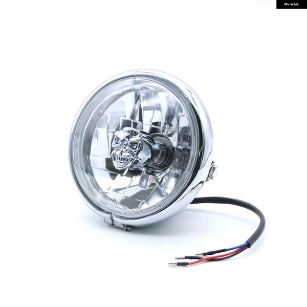 12V オートバイ スカル バルブ ヘッドライト ヘッドランプ ハーレー ダイナ FLHT ファットボーイ FLST ホンダ カワサキ カスタム パーツ アクセサリーHigh-concerned chemical:NoneWattage:1...