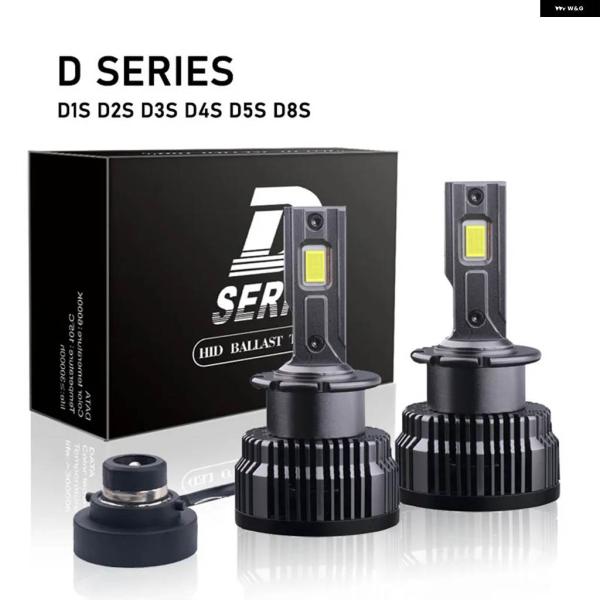D2S D4S LED カー ヘッドライト 35W CANBUS バルブ CSP D1S D3S D8S 30000LM スーパー D2R D4R ターボファンランプ プラグプレイ キセノン HID カスタム パーツ アクセサリーHigh-...