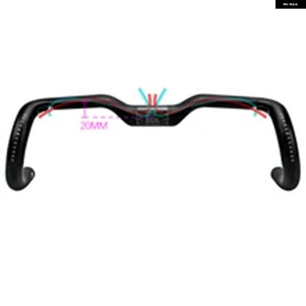 スプリントレーシングハンドルリフト20MMグラベル12度カーボンハンドルバー 33/34/35/36/37CM T1000 バイク UCIマット カスタム パーツ アクセサリーHigh-concerned chemical:NoneComp...