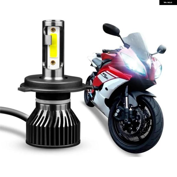 1個 H1 H4 H7 H11 オートバイ LED ヘッドライト 35W 6000K ホワイトランプ フォグランプ COB LED バルブ フロントライト ヘッドランプ モトスポットライト カスタム パーツ アクセサリーLumens:400...