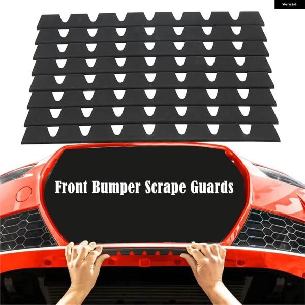 アウディ / BMW /レクサス/ ベンツ / ゴルフ / トヨタ / スバル バンパー ガードスクレイプ プロテクター 8枚セット バンパー アンダー滑り止め ステッカー カスタム パーツ アクセサリーHigh-concerned che...