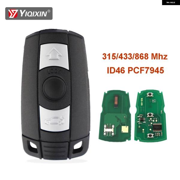 315/433/868MHZ ID46PC F7945チップリモートカーキー BMW X5 X6 E60 E61 E90 E70 E71 E87 Z4 E91 E92 E82 E88 E89 E72 1 3 5 6シリーズ カスタム パーツ...
