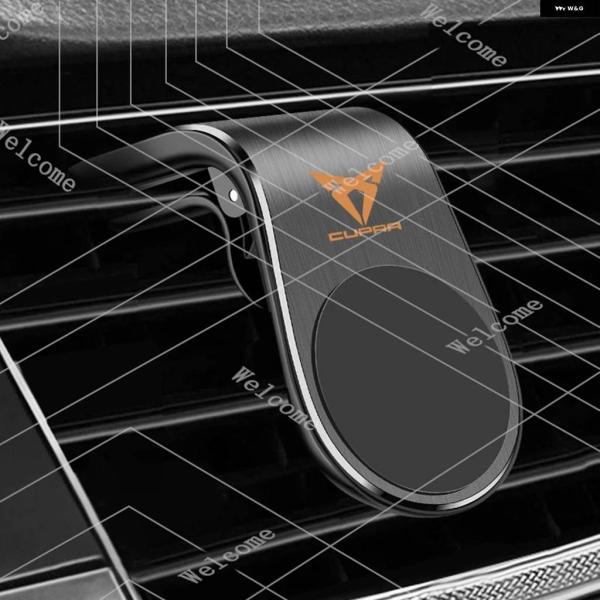 車載用スマホ ホルダー マグネット式車載スマホ マウント エアコン スマホ ホルダー CUPRA RAVAL BORN FR MENTOR ATECA TERRAMAR VALVE CORE カスタム パーツ アクセサリーHigh-conc...