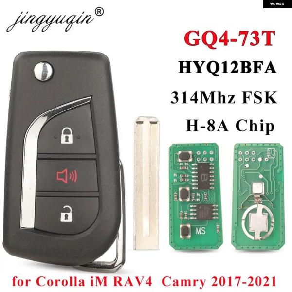 GQ4-73T /HYQ12BFA 314MHZ H 8A チップリモートカーキー トヨタ RAV4 カムリ カローラ 2015 - 21 カスタム パーツ アクセサリーHigh-concerned chemical:NoneCountry...