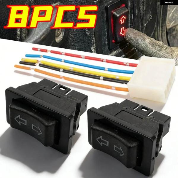パワーウィンドウスイッチ 5ピン 12V 20A ガラスリフター コントロール ボタン 青/赤 LED 電気レギュレーター インテリア パーツ カスタム パーツ アクセサリーHigh-concerned chemical:NoneProdu...