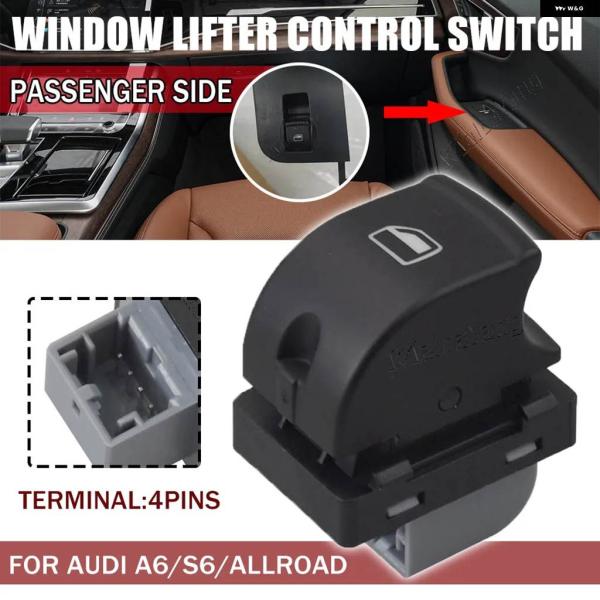 4F0959855 4FD959855 パワーウィンドウ コントロール スイッチ アウディ A3 8P S3 A6 S6 Q7 RS6 ウィンドウ コントロール スイッチ ボタン カスタム パーツ アクセサリーHigh-concerned ...