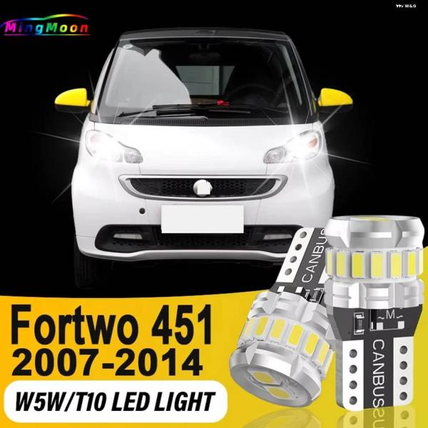 T10 CANBUS LED スマート フォーツー 451 2007-2010 - 14 ウェッジ バルブ 168 192 車載読書ドーム マップ サイドシグナルライト カスタム パーツ アクセサリーHigh-concerned chemi...