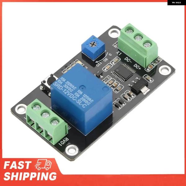遅延オンオフリレー遅延タイマーリレーセルフロック遅延オンオフタイムスイッチスーパー555タイマーDC 5V/12V/24Vタイマーリレー遅延リレー カスタム パーツ アクセサリーEU LVD Voltage:Low voltage: Bel...