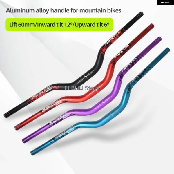 720/780MM エクストラロング マウンテン バイク ハンドルバー 31.8MM 自転車ライザー ハンドルバー 60MM ライザーバー MTB 自転車バー カスタム パーツ アクセサリーHigh-concerned chemical:N...