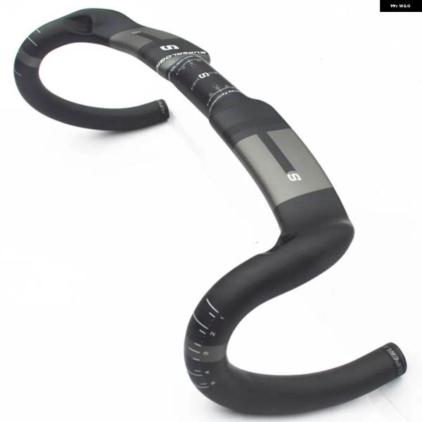 SUPERLOGIC カーボン自転車 ハンドルバー 抵抗低減 曲げ加工バー 自転車パーツ強化 400/420/440MM インナールーティング UDマット カスタム パーツ アクセサリーHigh-concerned chemical:Non...