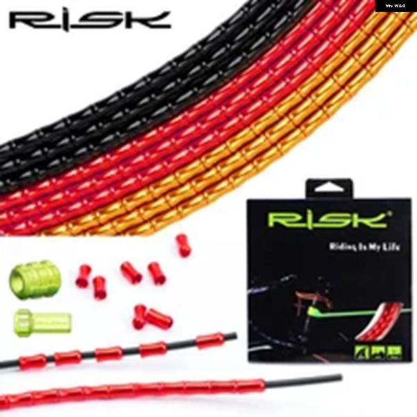 RISK 自転車 ケーブルセット MTB ロード バイク ブレーキ シフト バンブーリンク ケーブル ハウジング キット 超軽量自転車 ケーブル カスタム パーツ アクセサリーHigh-concerned chemical:NoneType...
